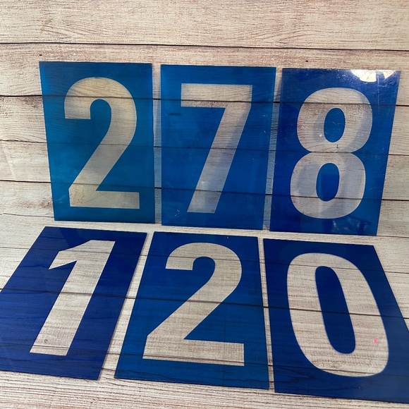 Other | Vintage Oil Gas Station Acrylic Price Sign Numbers Blue Mobil ...